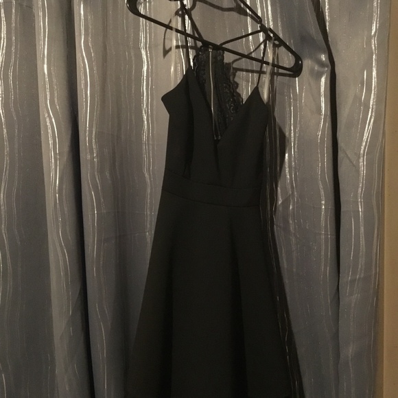 Eclipse | Dresses | Gorgeous Black Dress Lace Cut Out Back | Poshmark